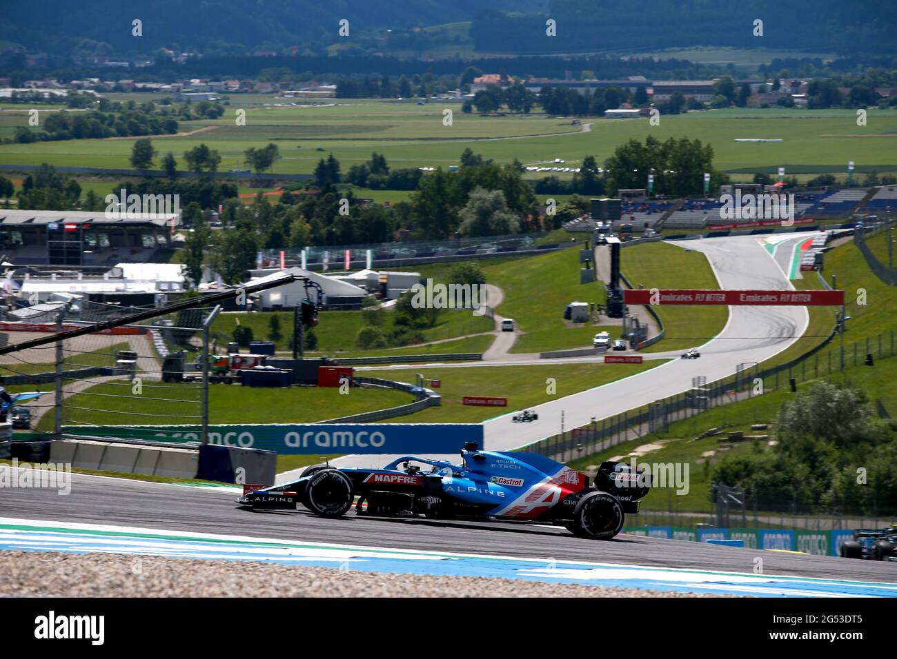 Spielberg, Austria. 25th June, 2021. # 14 Fernando Alonso (ESP, Alpine ...