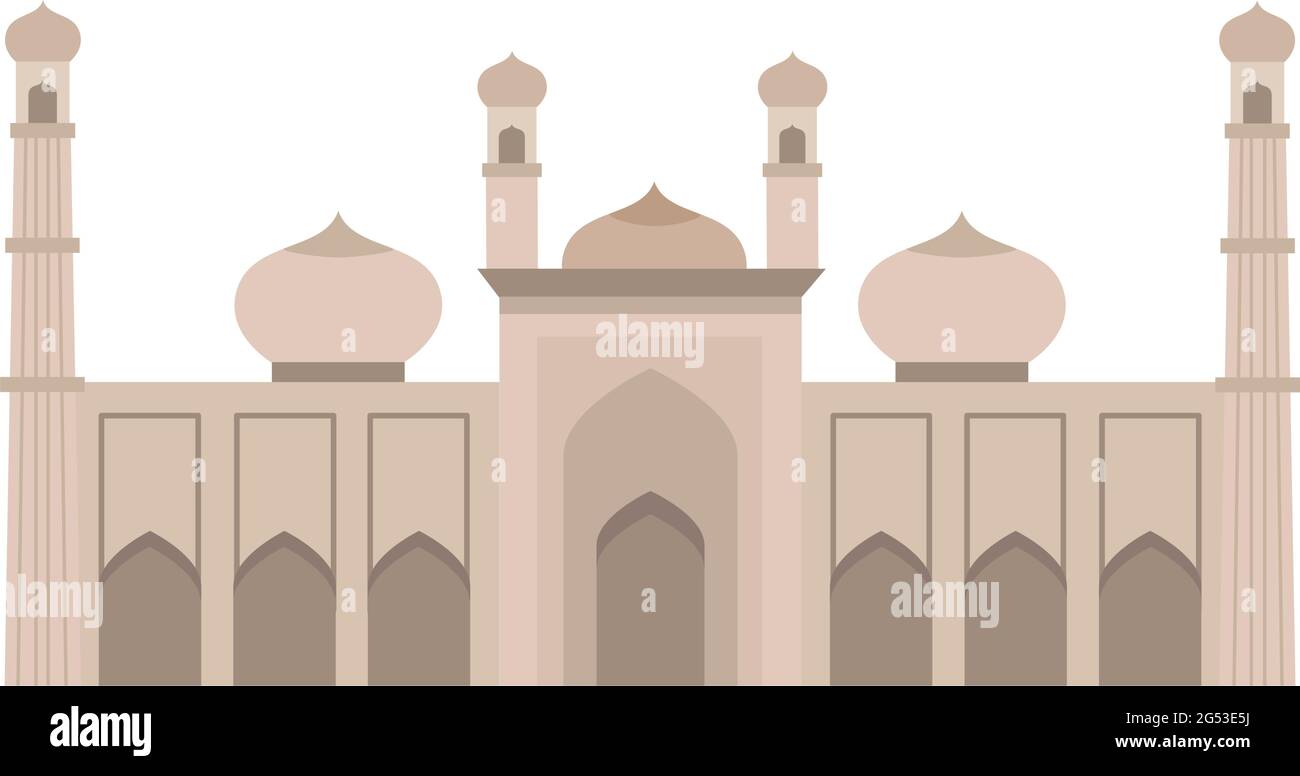 Indian mosque on white background Stock Vector Image & Art - Alamy