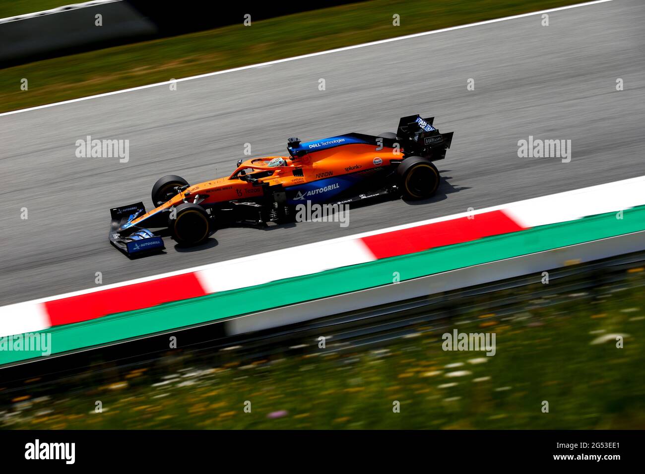 Spielberg, Austria. 25th June, 2021. # 3 Daniel Ricciardo (AUS, McLaren ...