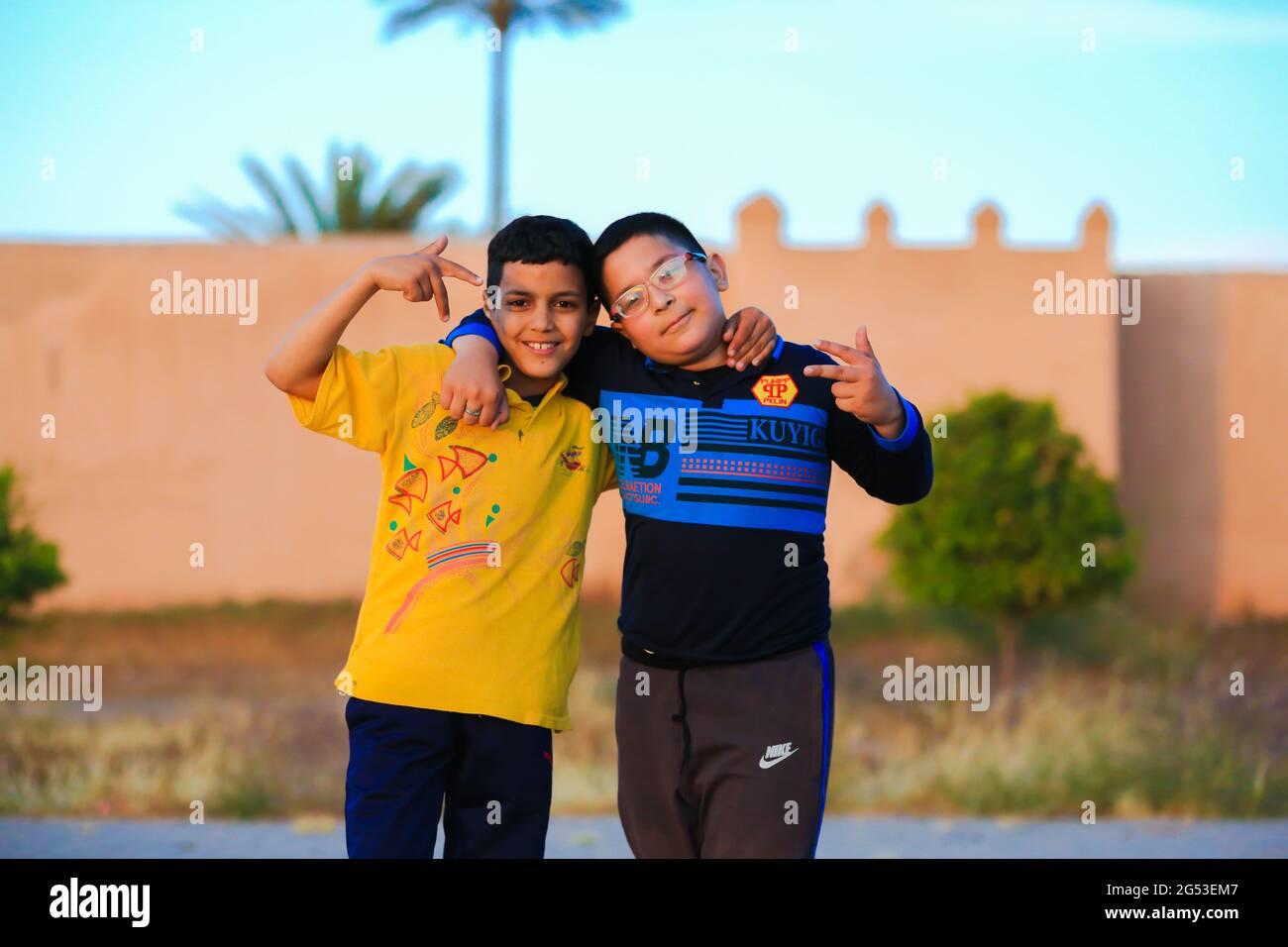 Marrakech, Morocco - 03 MAY 2021 : Moroccan young boys posing in ...