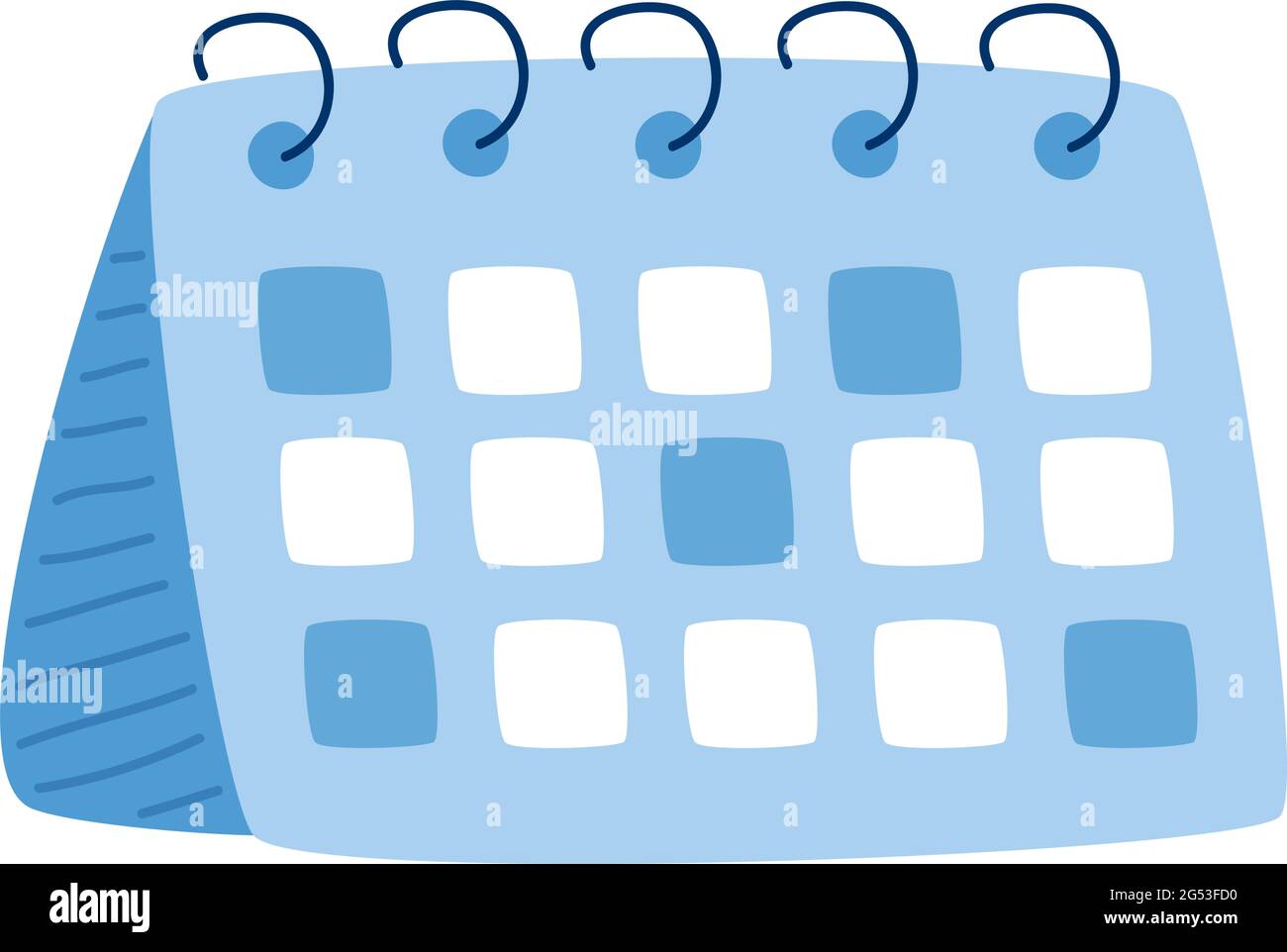 blue month calendar on white background Stock Vector Image & Art - Alamy