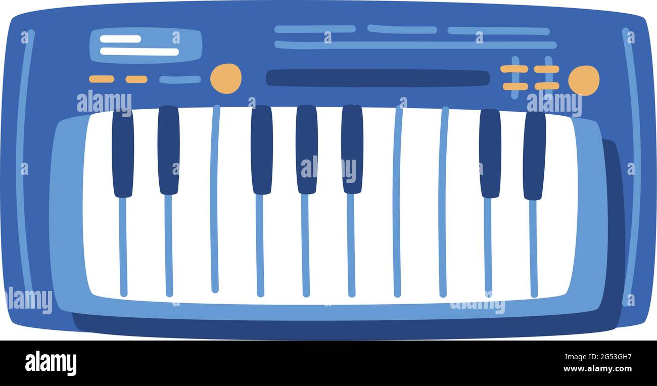 piano music instrument on white background Stock Vector Image & Art - Alamy