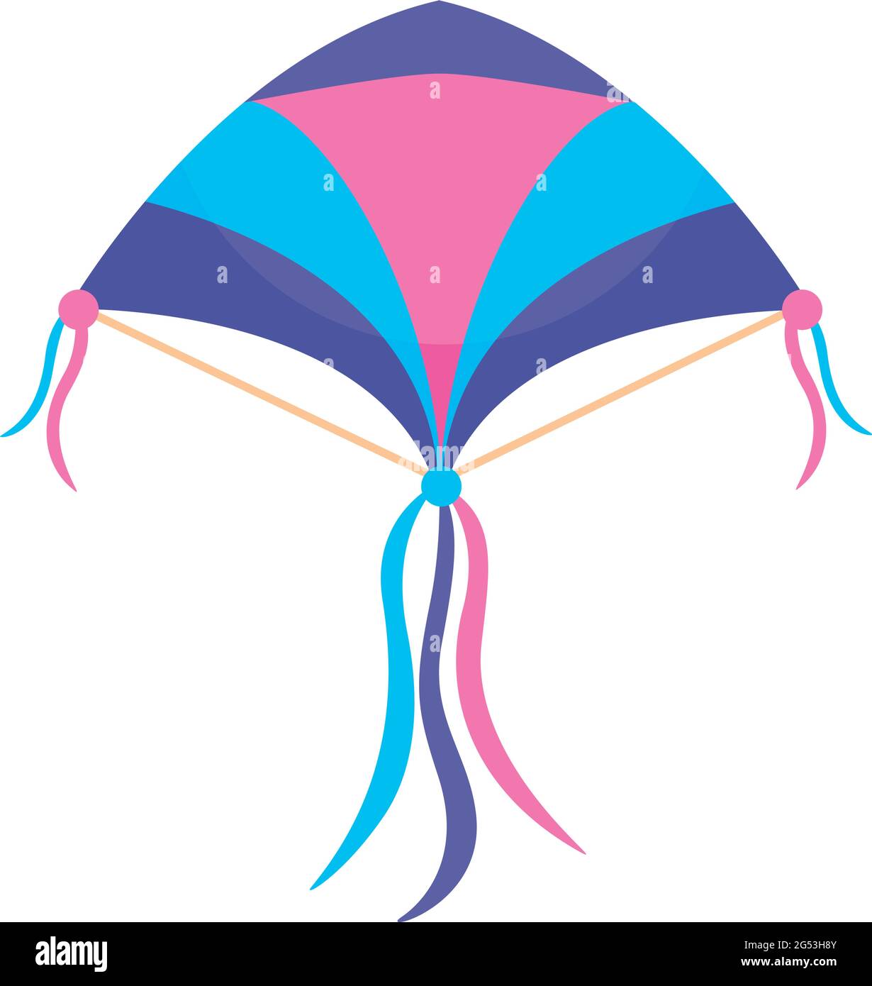 triangle kite on white background Stock Vector Image & Art - Alamy