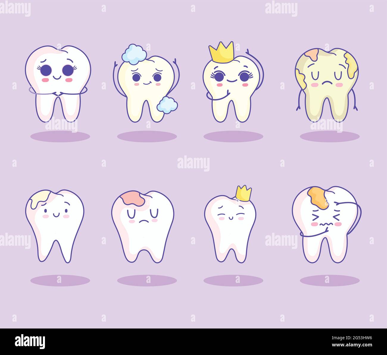 set of teeth Stock Vector Image & Art - Alamy