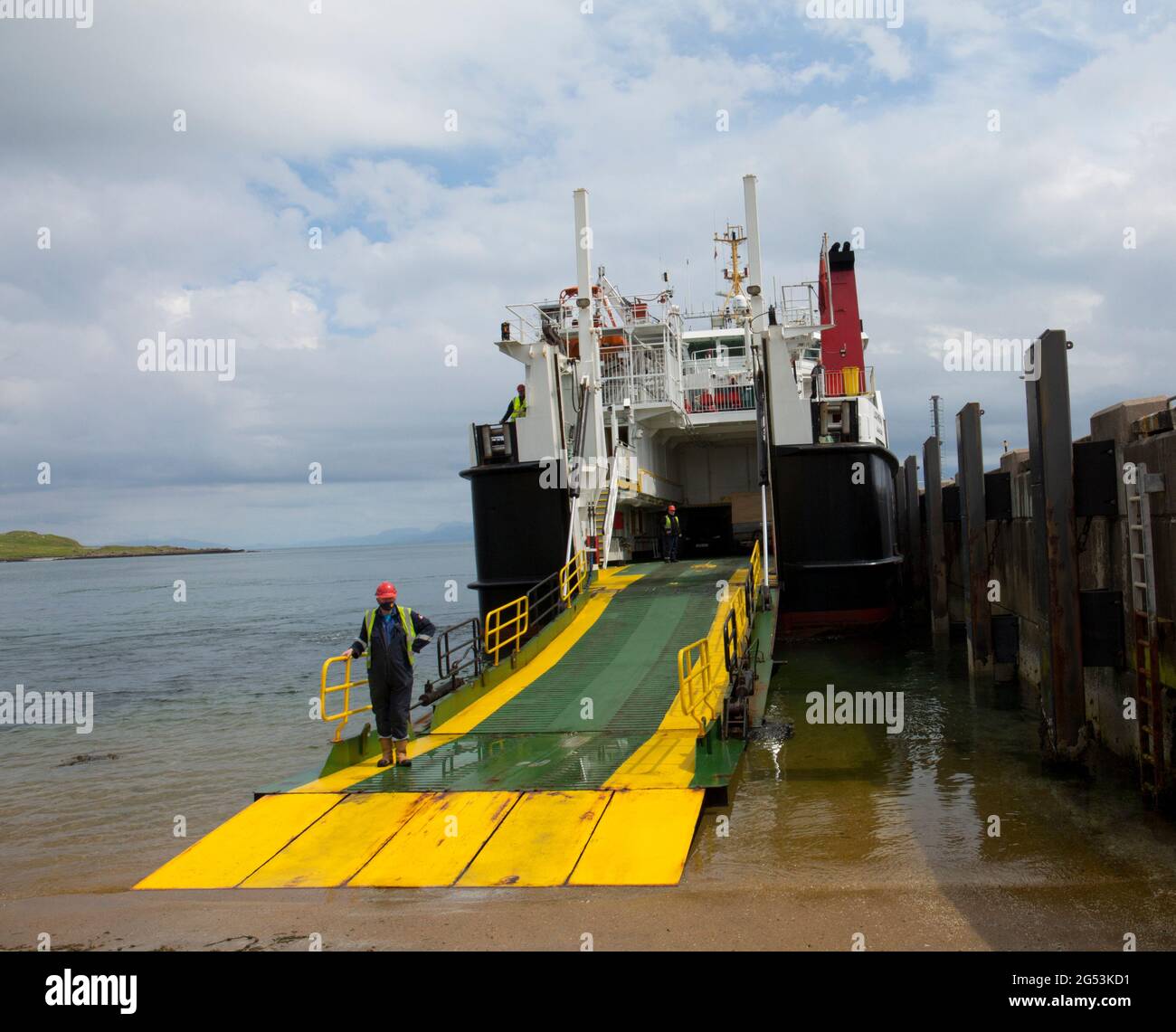 Loch Nevis Ferry at Eigg Pier, Isle of Eigg, Scotland Stock Photo - Alamy
