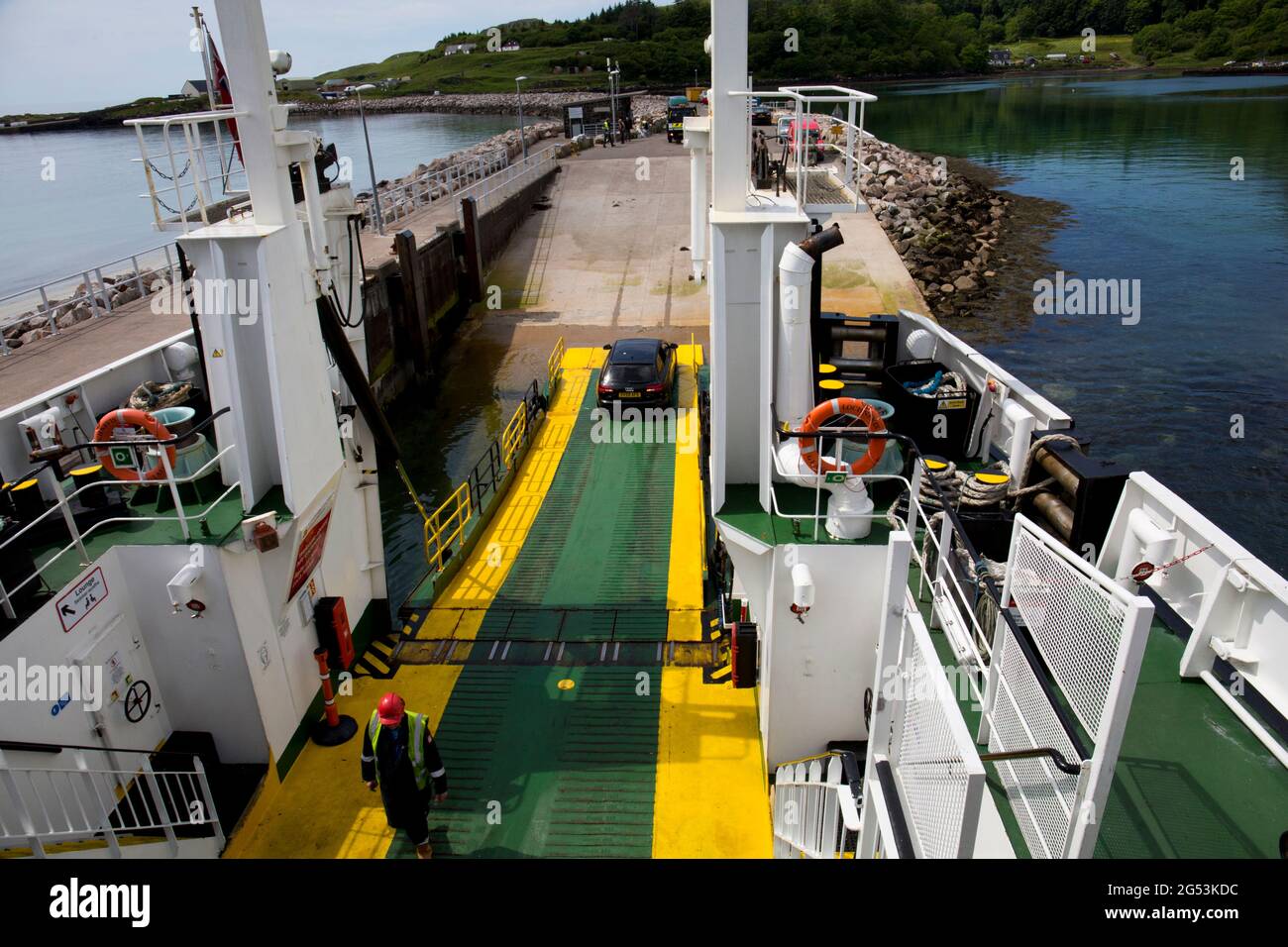Loch Nevis Ferry at Eigg Pier, Isle of Eigg, Scotland Stock Photo - Alamy