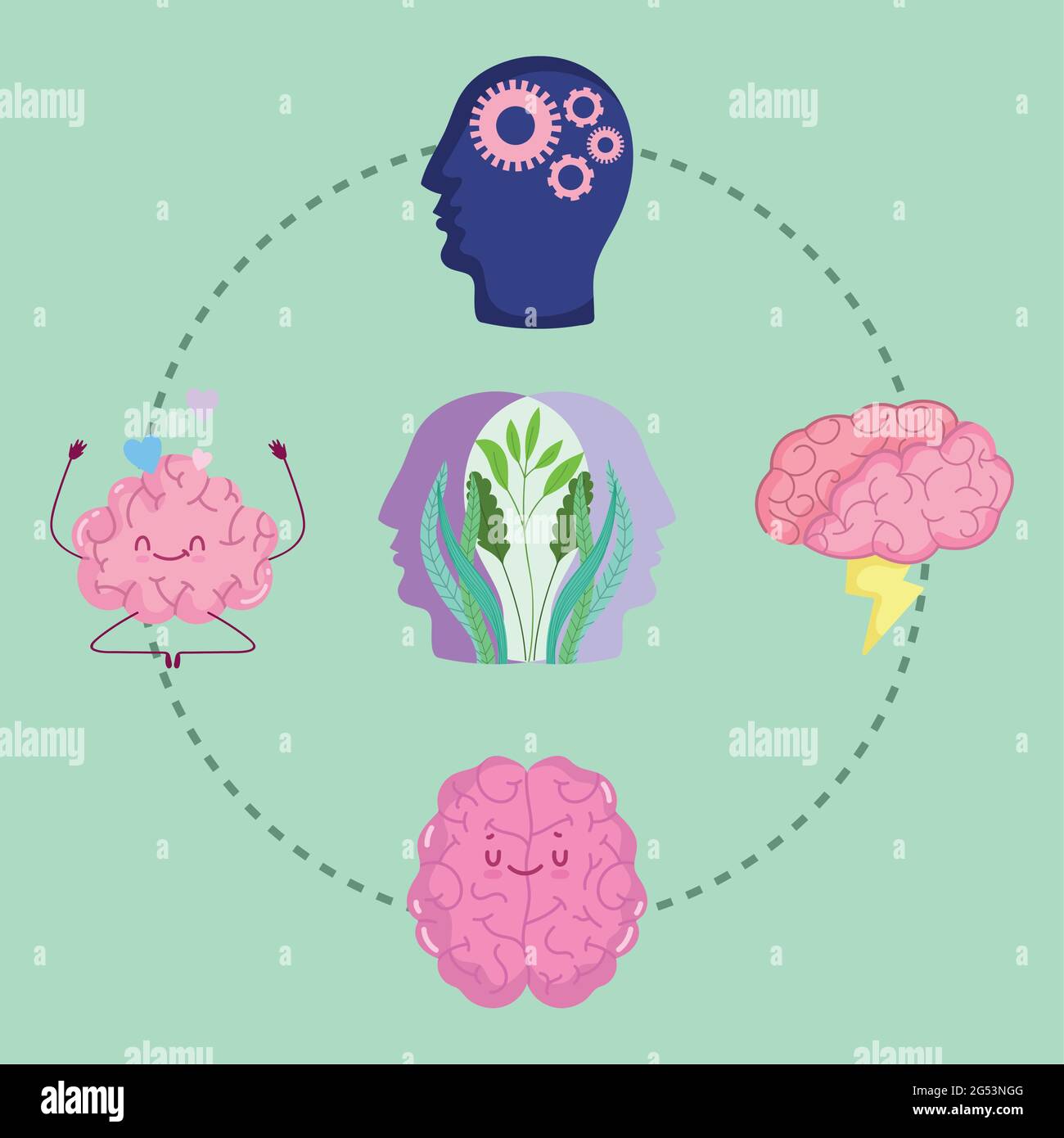 brain science anatomy Stock Vector Image & Art - Alamy