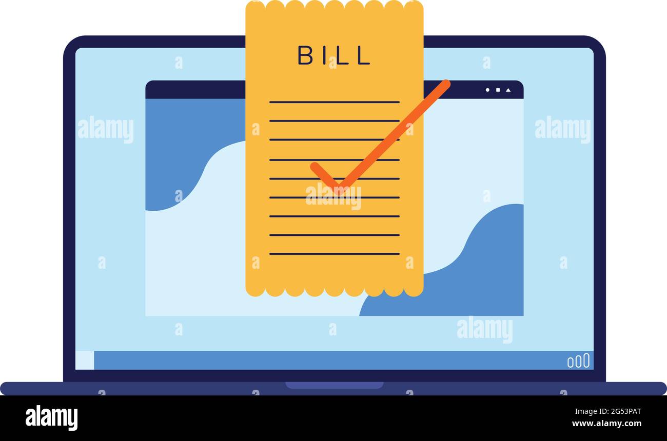 Electronic bill payments Stock Vector Images - Alamy