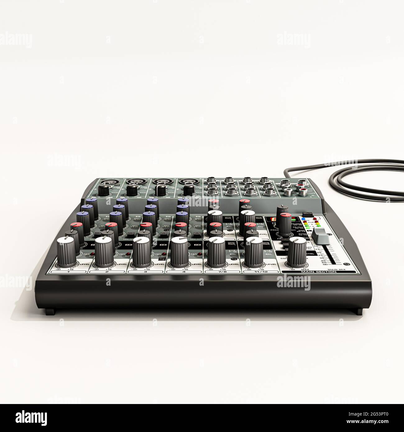 music mixer isolated on white background 3d illustration Stock Photo ...