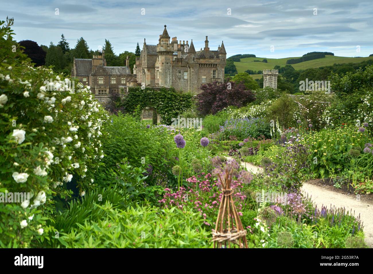 Abbotsford house walled garden hi-res stock photography and images - Alamy