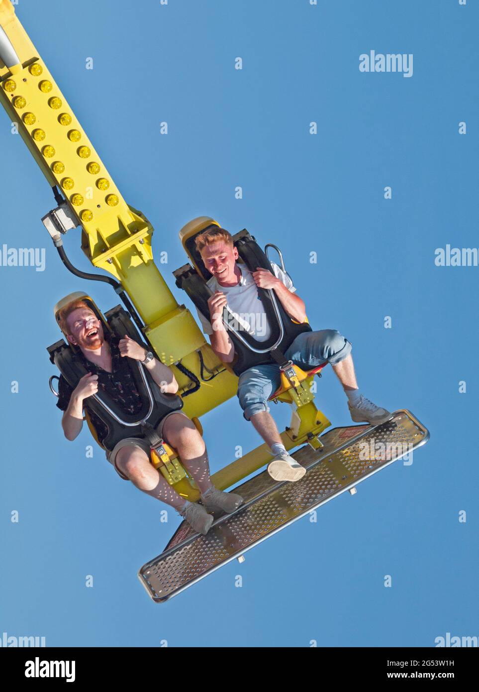 An exhilarating ride on Brighton Palace Pier Stock Photo - Alamy