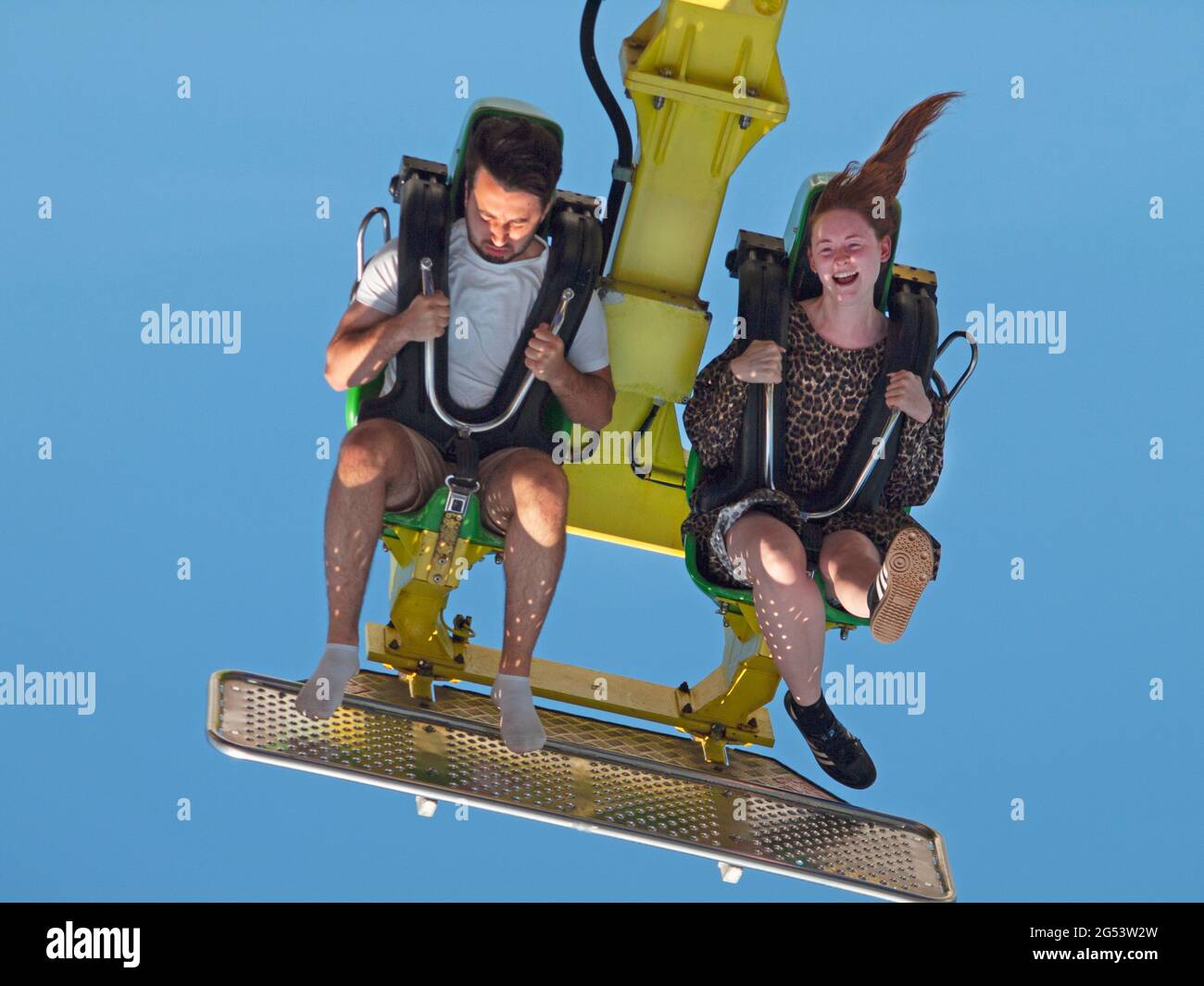 An exhilarating ride on Brighton Palace Pier Stock Photo - Alamy