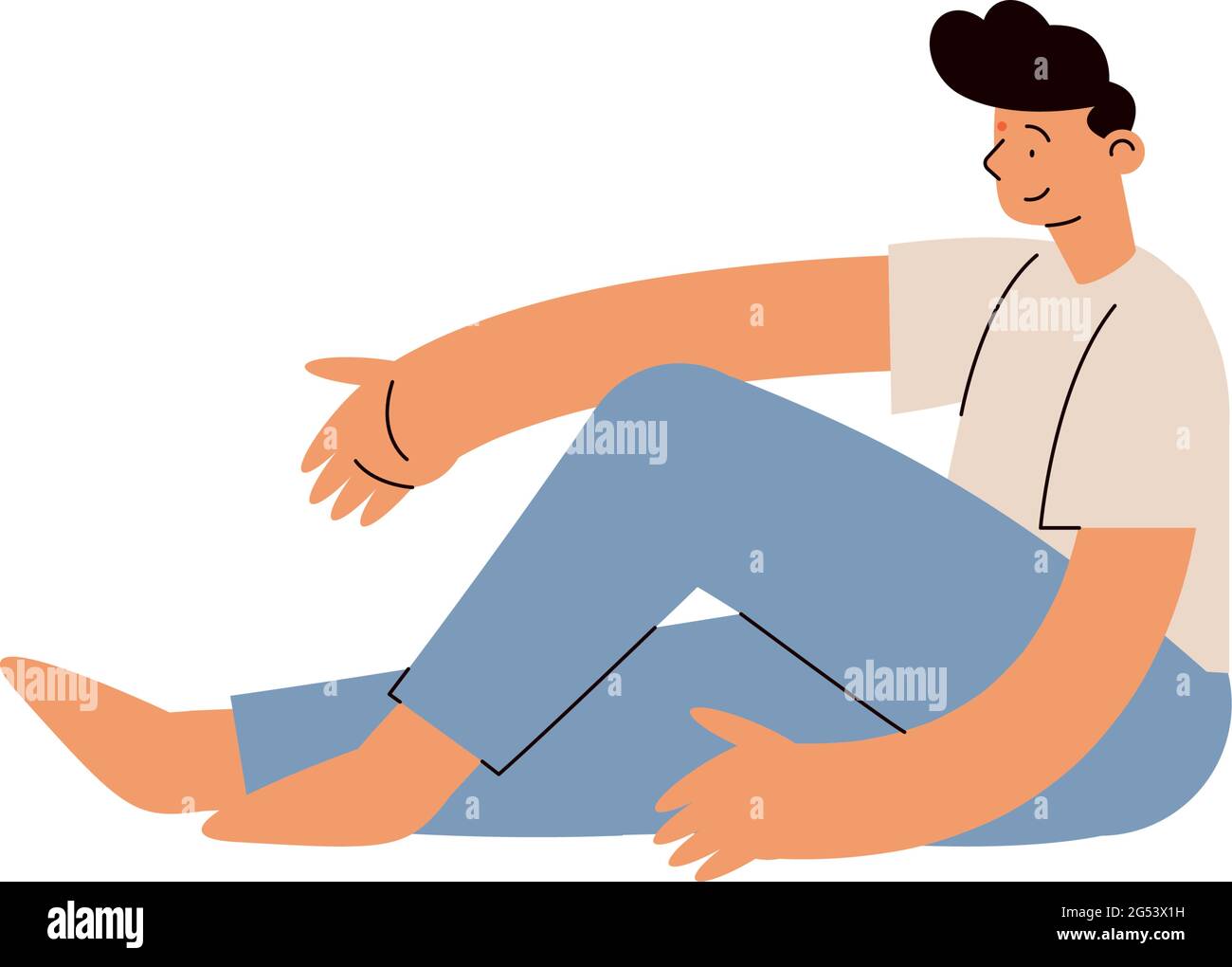 man avatar sitting, person human people Stock Vector Image & Art - Alamy