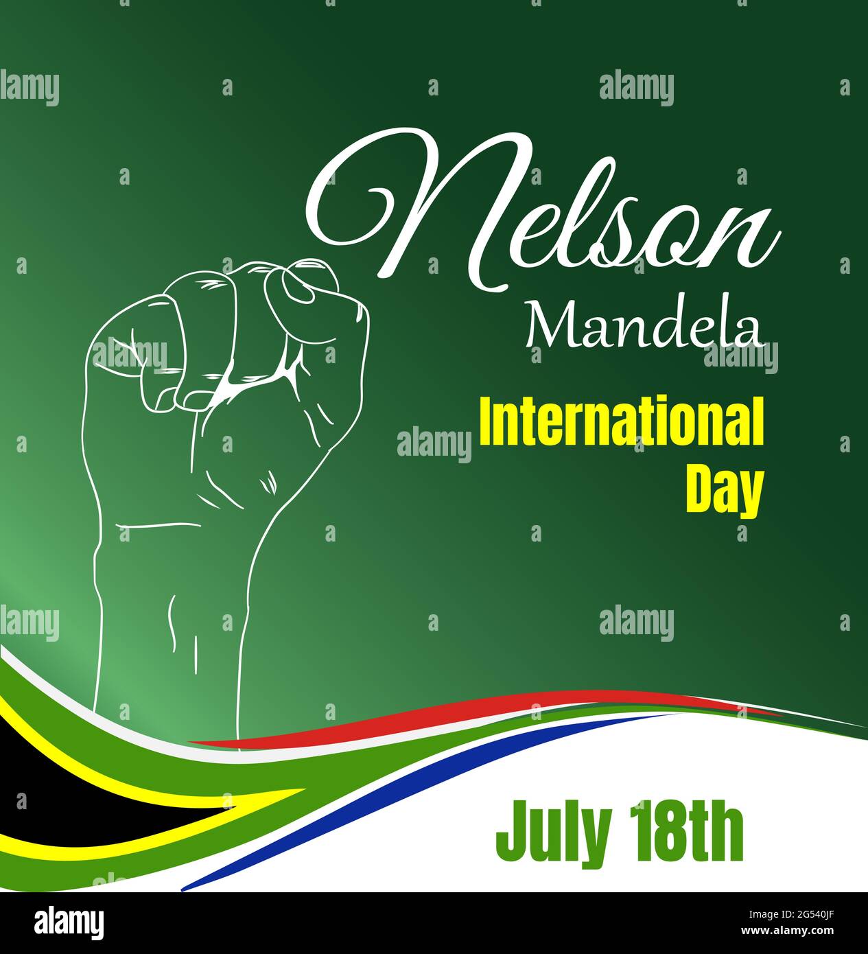 Nelson mandela fist raised hi-res stock photography and images - Alamy