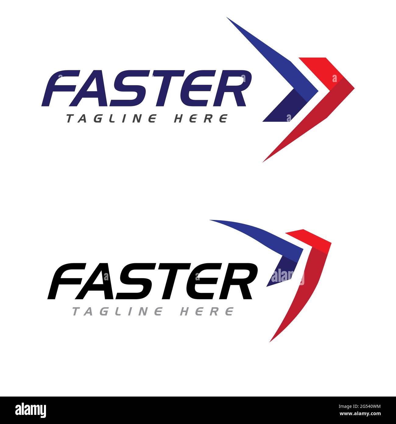 Faster Logo Template vector icon illustration design Stock Vector Image ...