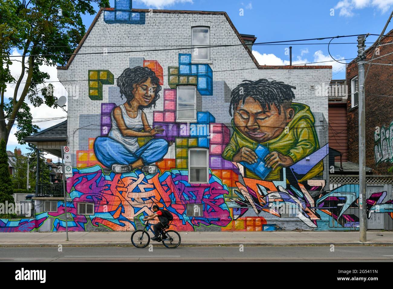 Toronto city graffiti, Canada Stock Photo - Alamy