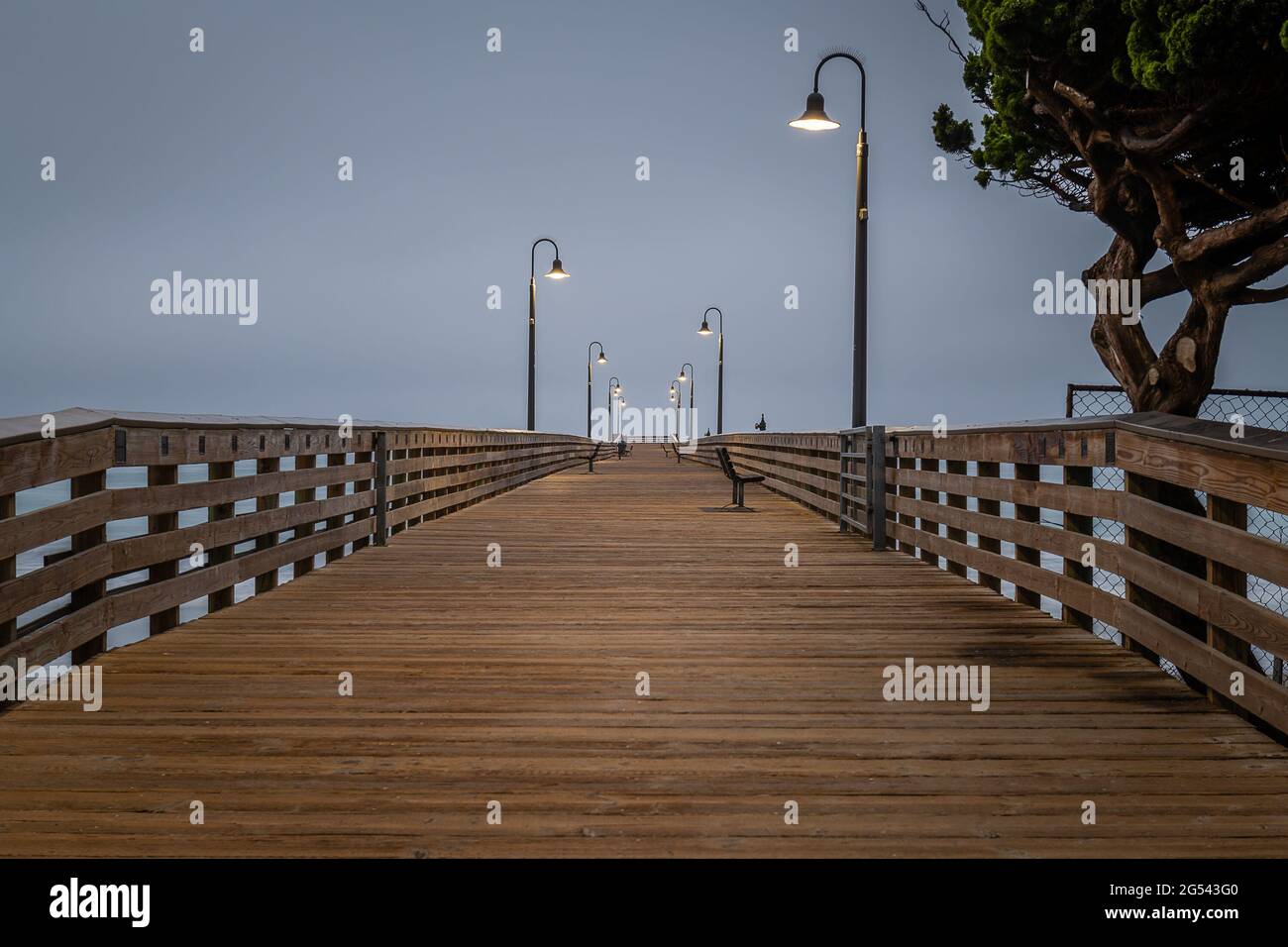 Cayucos Beach Pier Stock Photo - Alamy