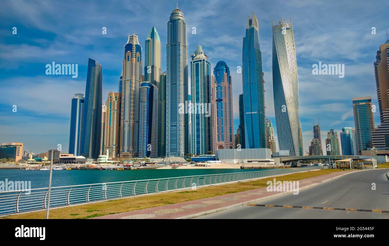 Amazing cityscape of Dubai, UAE Stock Photo - Alamy
