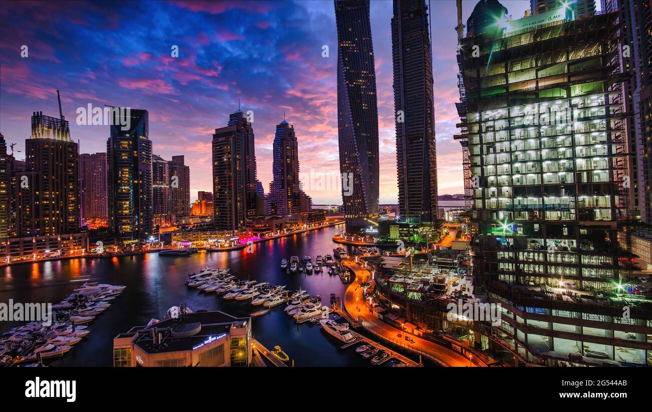 Amazing cityscape of Dubai, UAE Stock Photo - Alamy