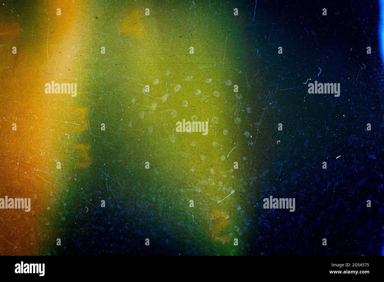 Abstract colorful scratched film texture background with heavy grain ...