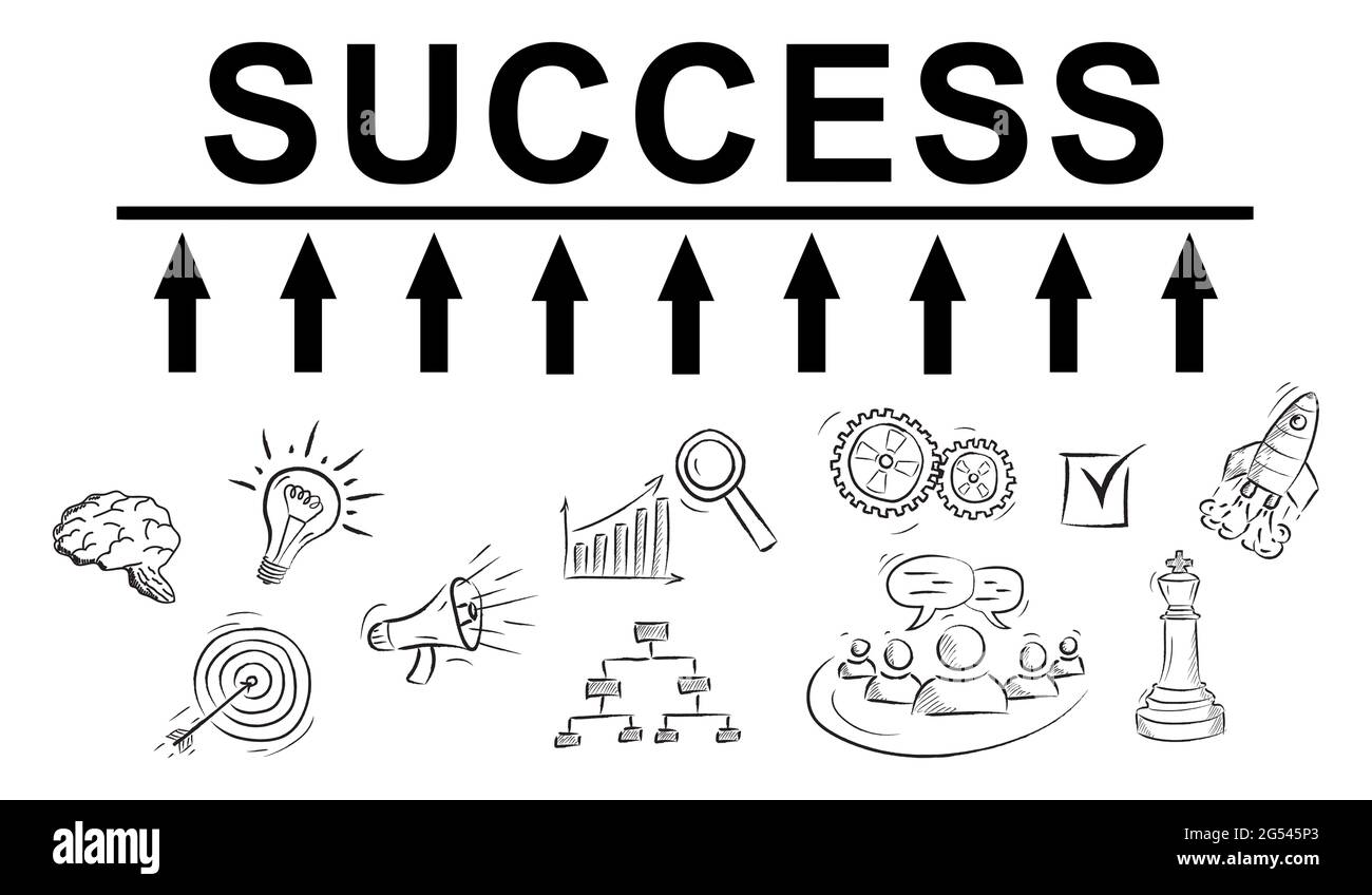 Illustration of a success concept Stock Photo - Alamy
