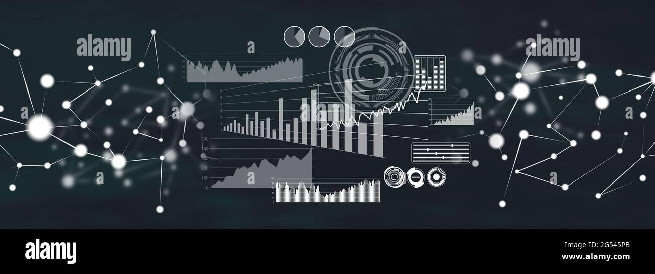 Illustration of a business digital interface concept Stock Photo - Alamy