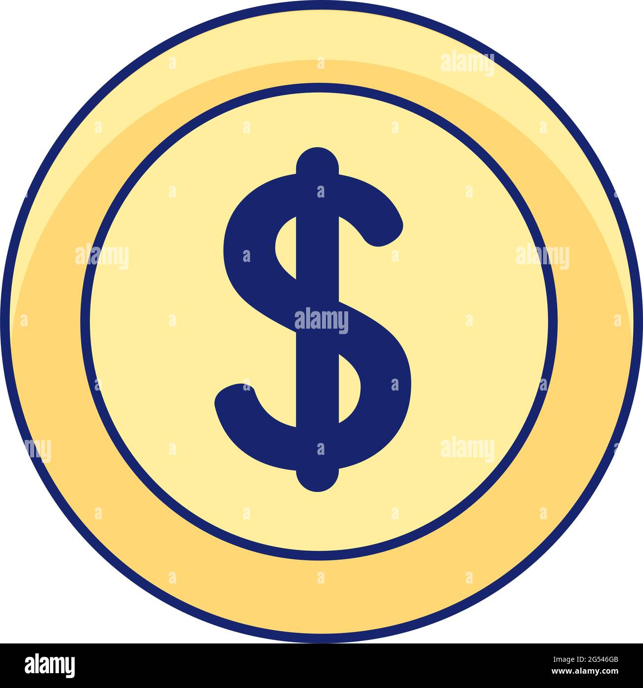 Coin of money financial business Stock Vector Image & Art - Alamy