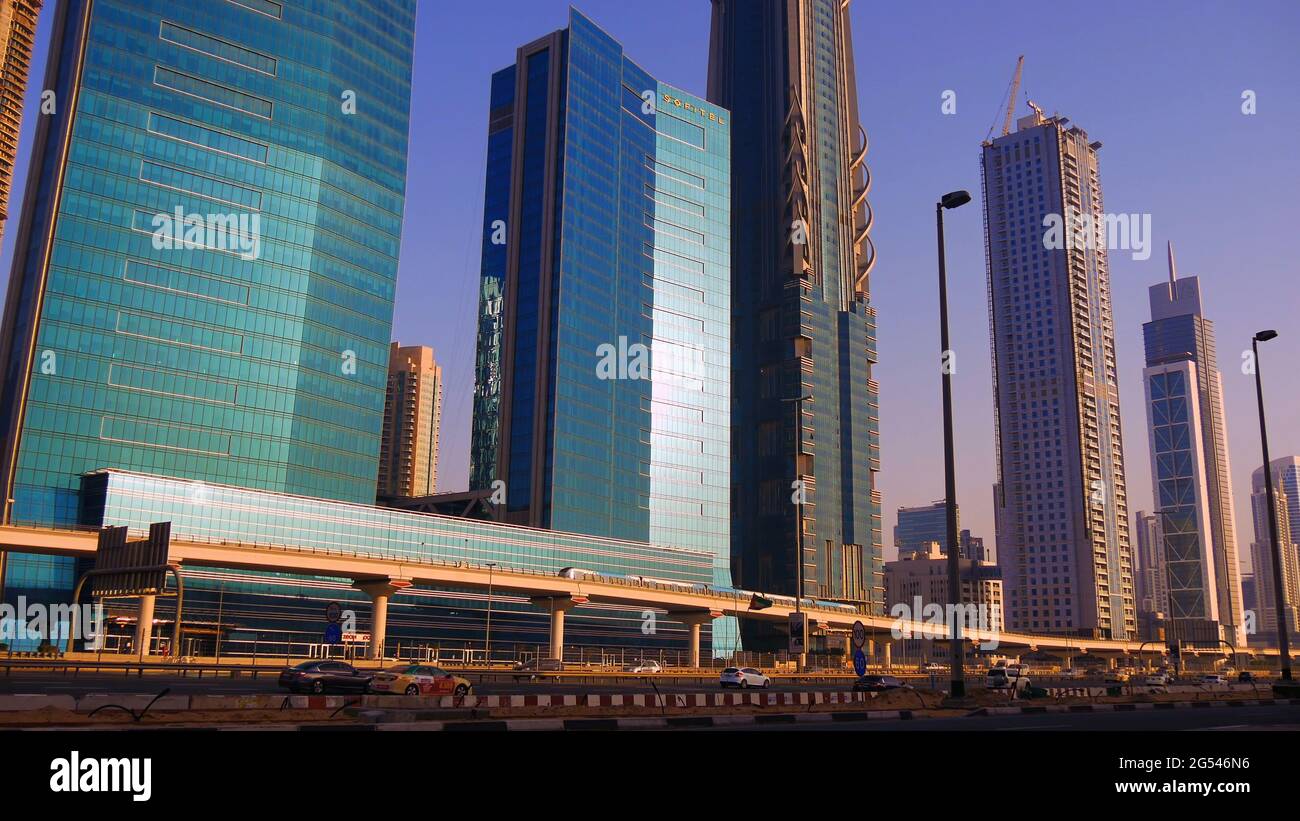 Amazing cityscape of Dubai, UAE Stock Photo - Alamy