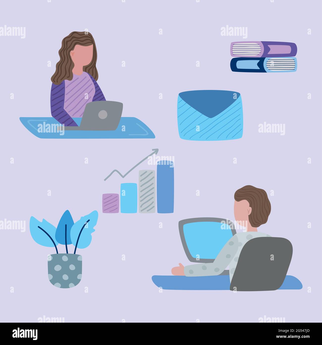 Workforce productivity Stock Vector Images - Alamy