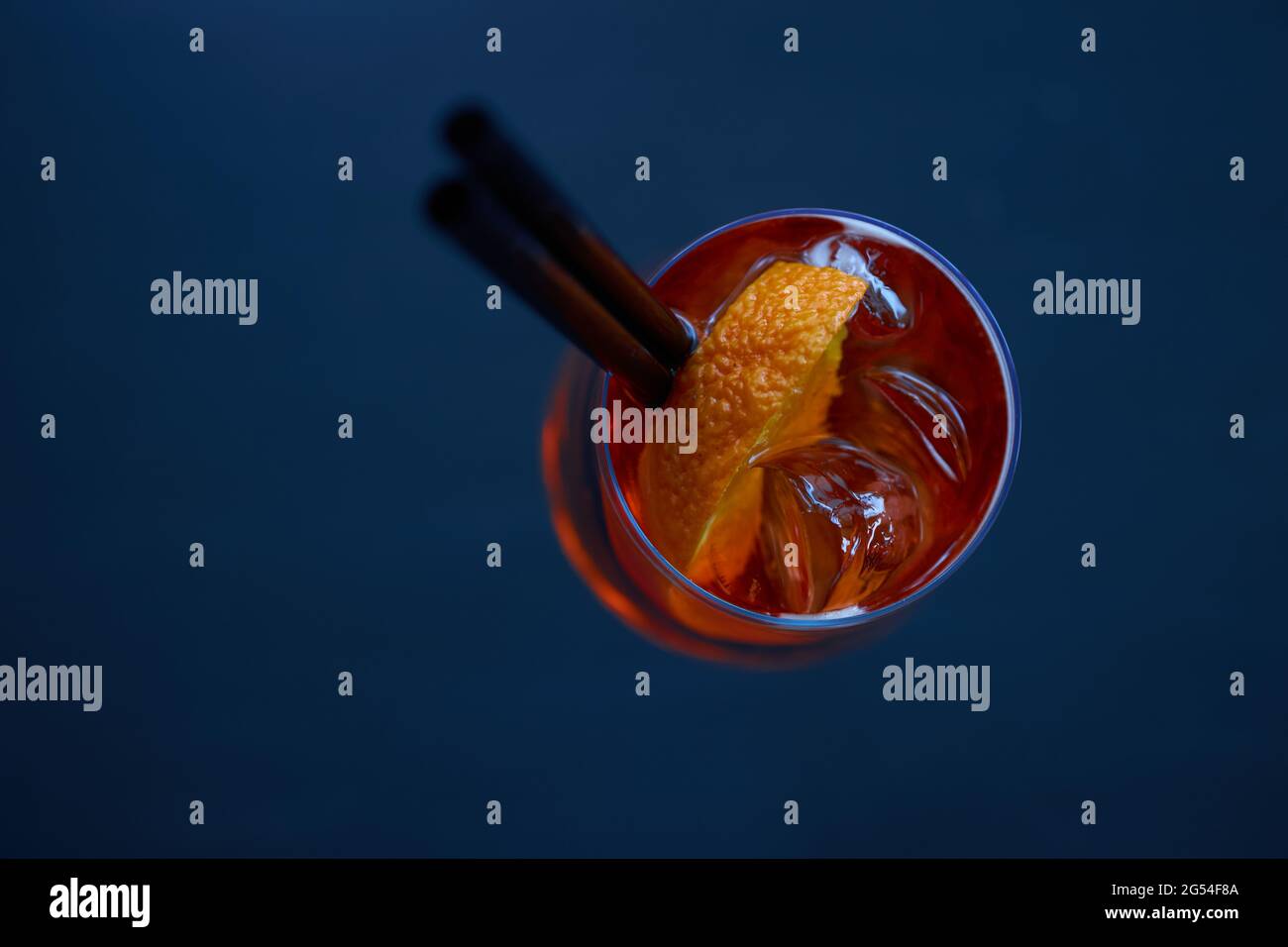 Blue cocktail top view hi-res stock photography and images - Alamy