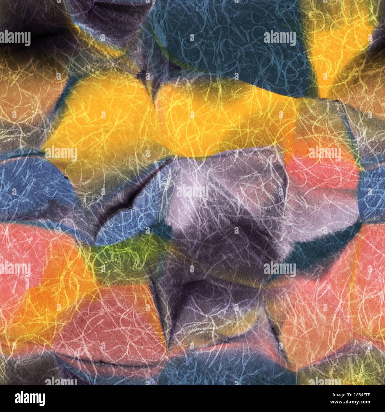 Seamless abstract blobs of color paper texture Stock Photo - Alamy