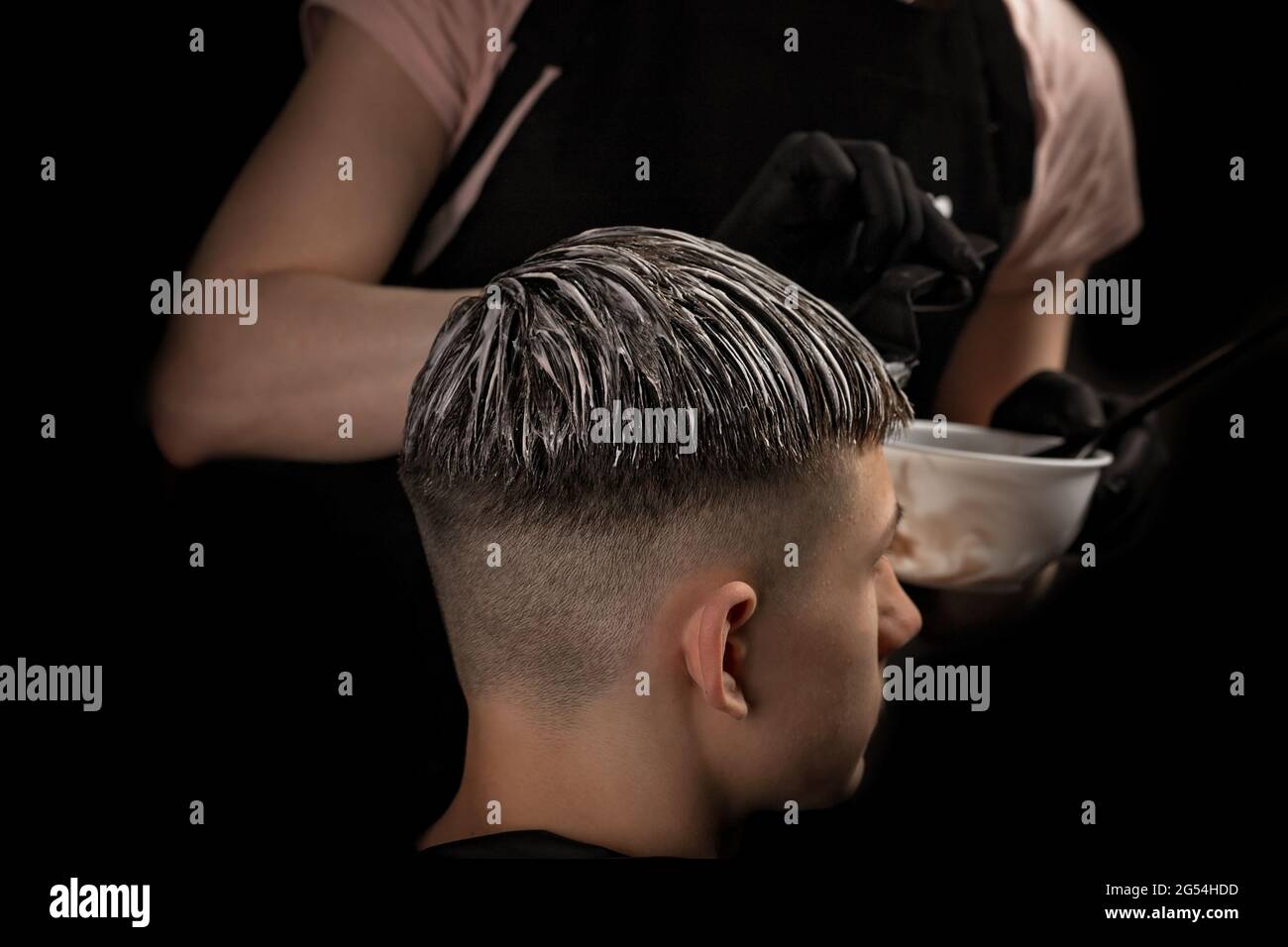 Male haircut model hi-res stock photography and images - Alamy