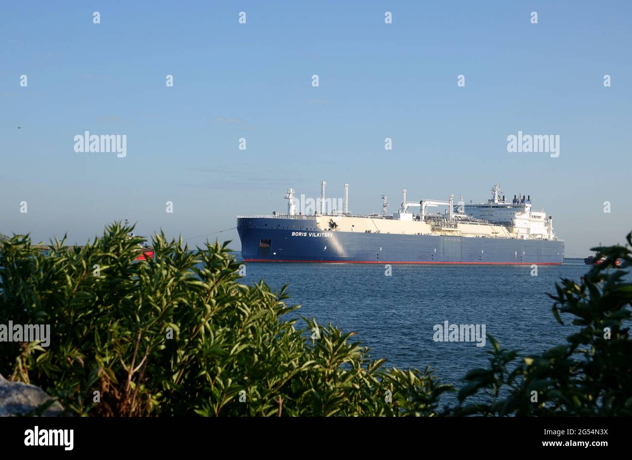 LNG Tanker Boris Vilkitsky arriving Rotterdam Europoort Stock Photo - Alamy