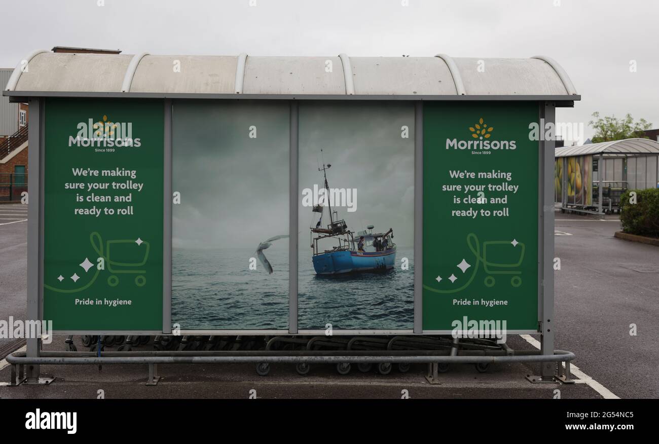 Logo Morrisons supermarket, UK Stock Photo - Alamy