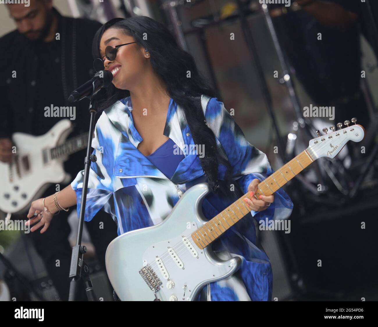 June 25, 2021, New York, New York, USA: Singer H.E.R. performs on the ...
