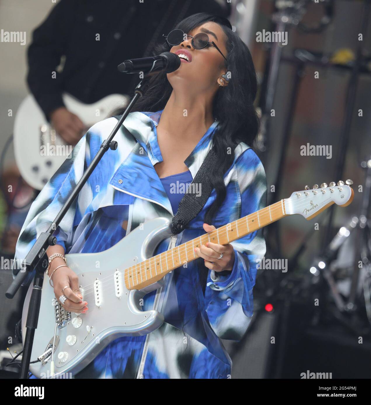 June 25, 2021, New York, New York, USA: Singer H.E.R. performs on the ...