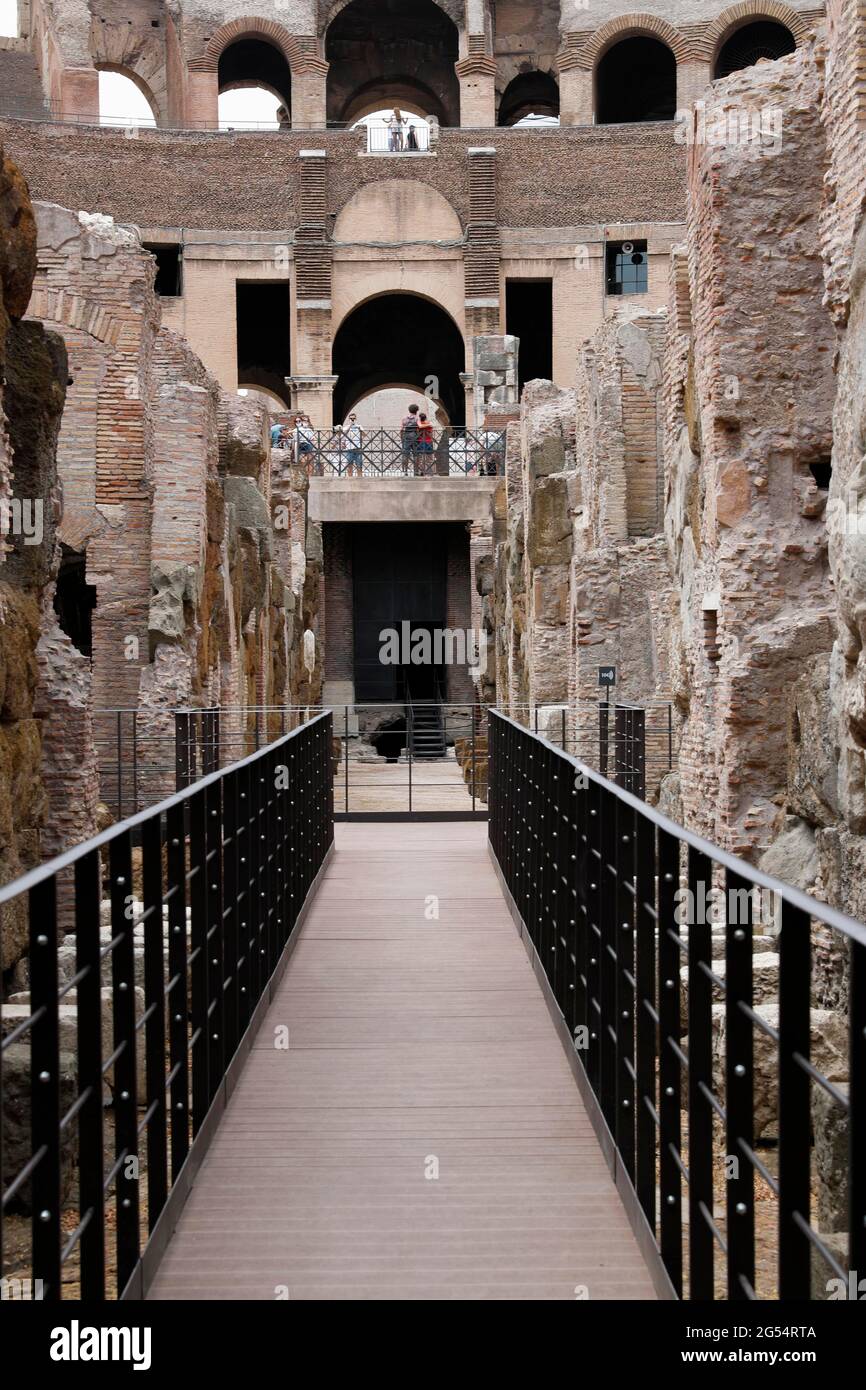 Italy, Rome, june 25, 2021 : Presentation of the restoration of the ...