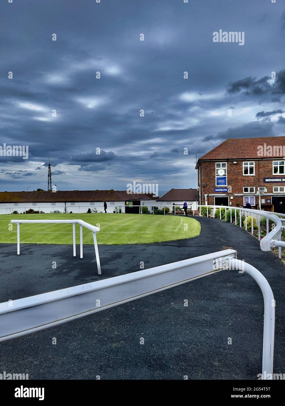 Racecourse Parade Area Stock Photo - Alamy