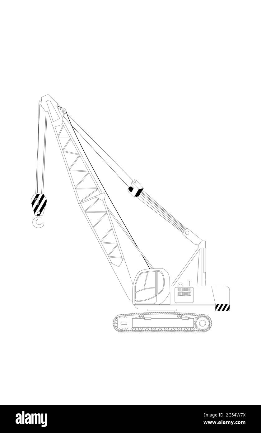 Crawler Crane Diagram