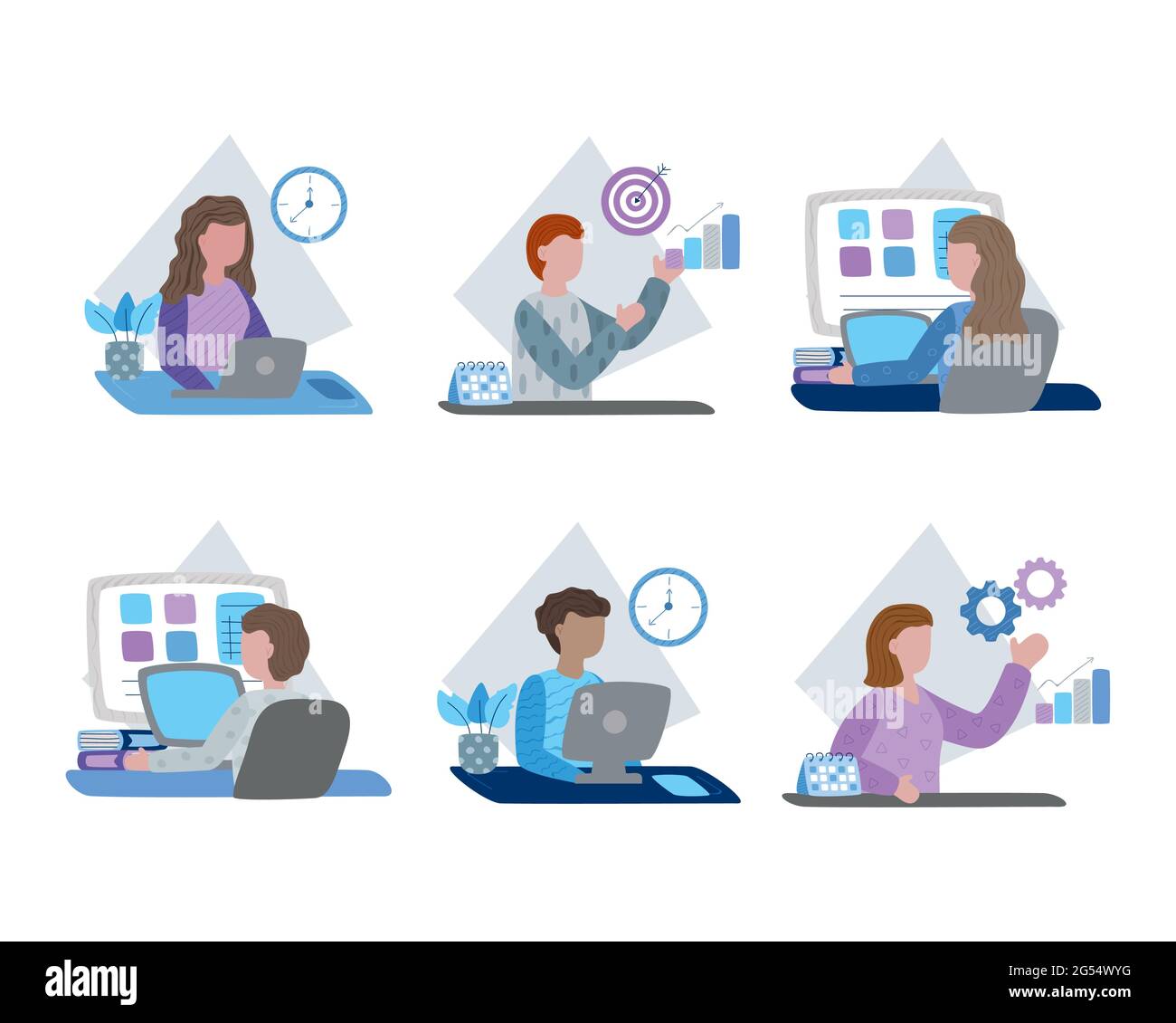 Workforce productivity Stock Vector Images - Alamy