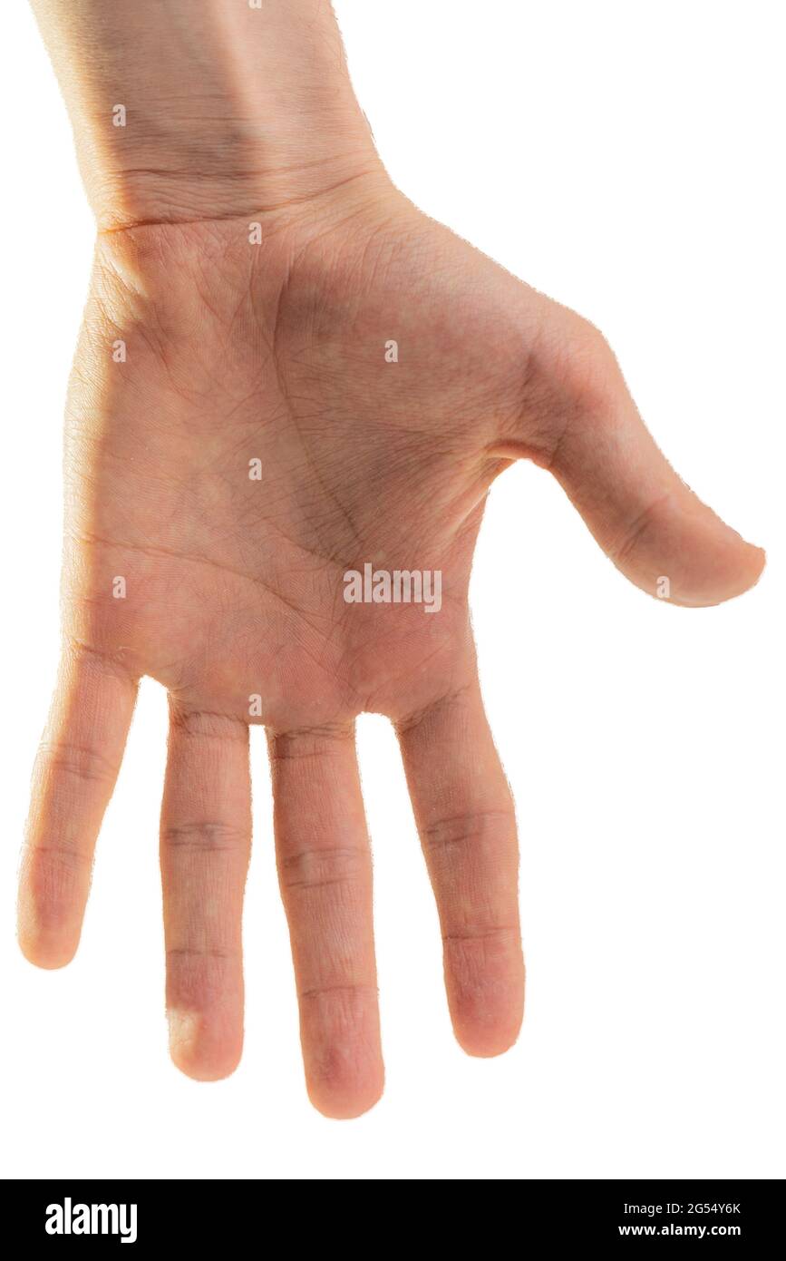 Hand print close up Cut Out Stock Images & Pictures - Alamy