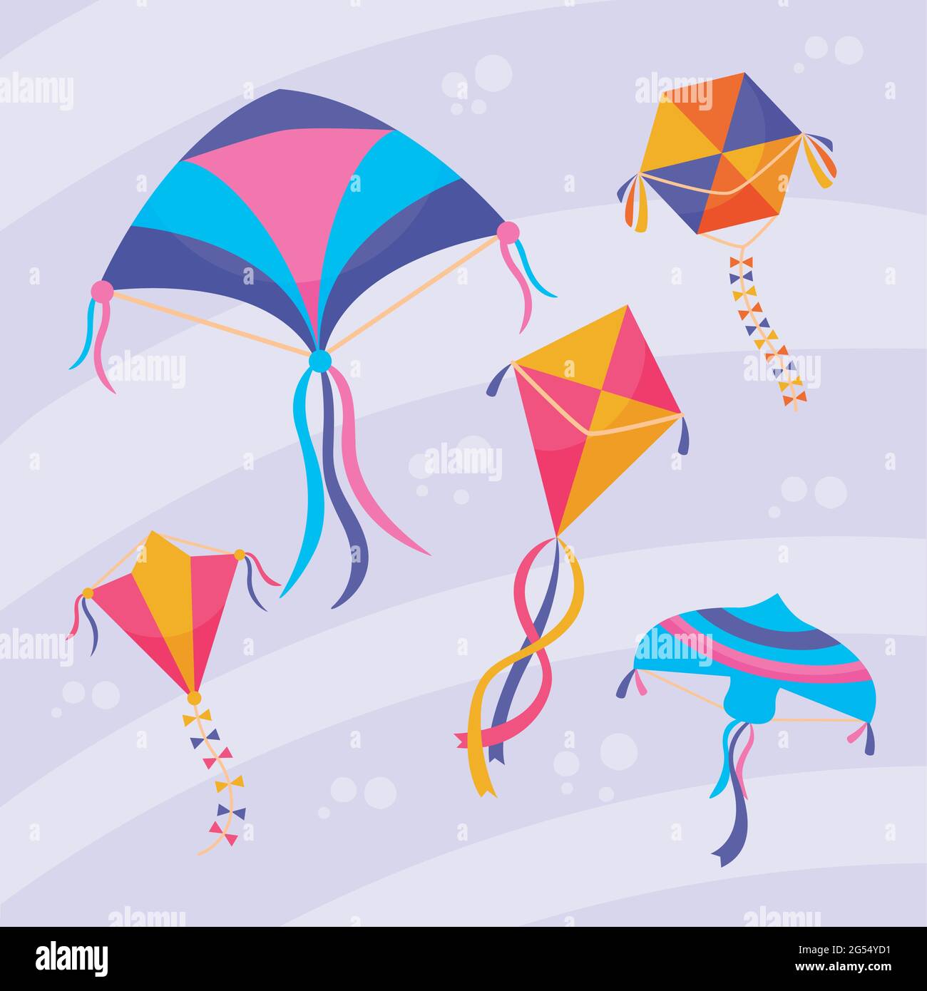 Striped kites hi-res stock photography and images - Alamy
