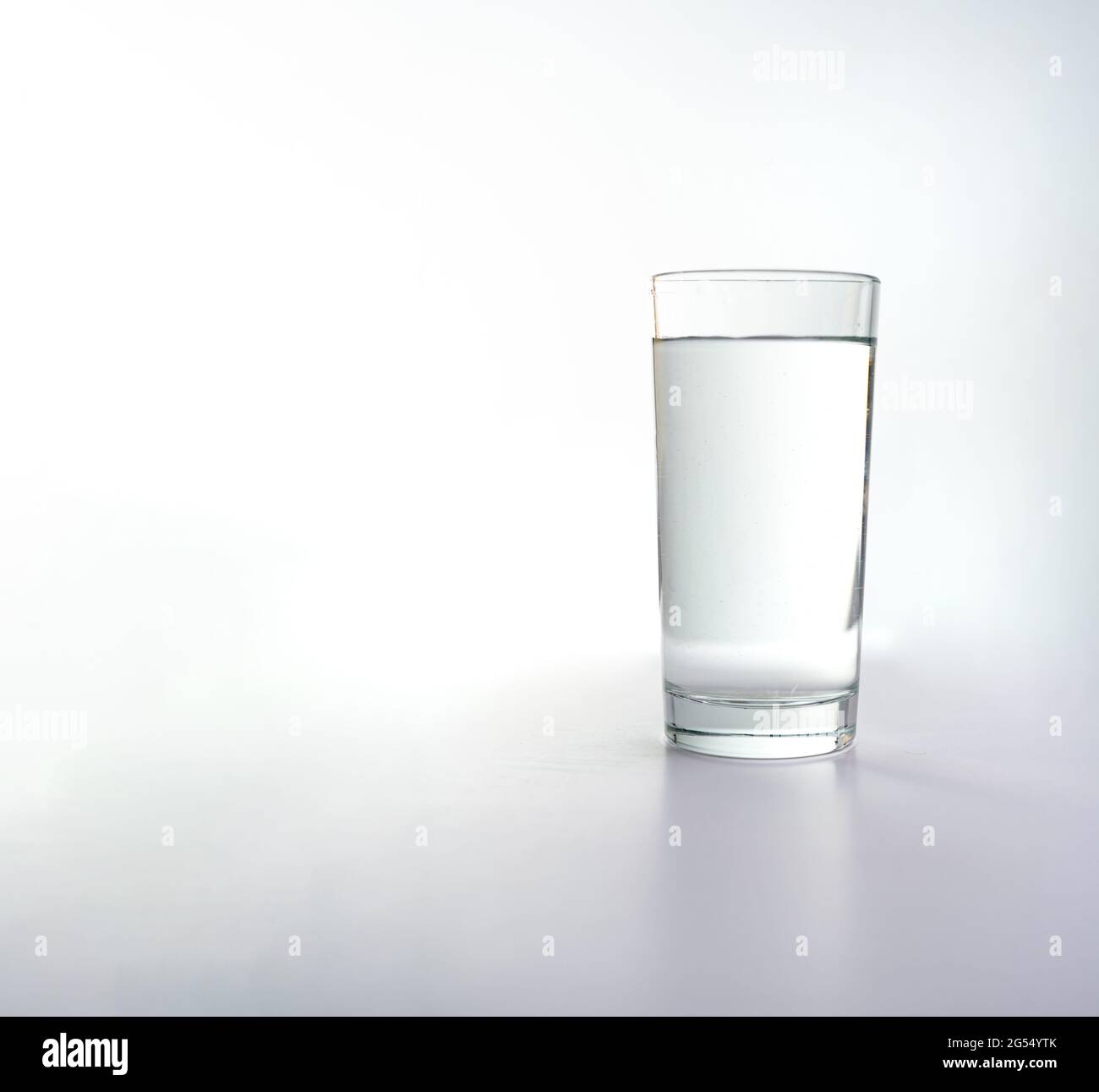 a simple glass of water isolated on white. fresh cool drink Stock Photo ...