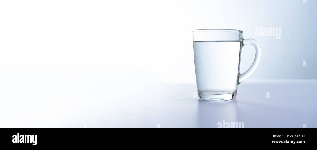 a simple glass of water isolated on white. fresh cool drink Stock Photo ...