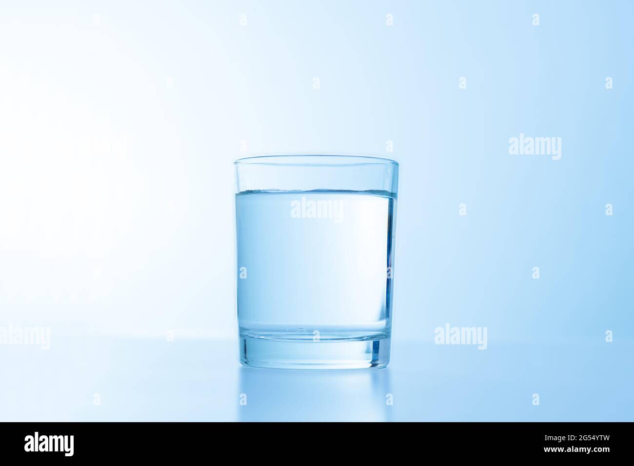 a simple glass of water isolated on white. fresh cool drink Stock Photo ...