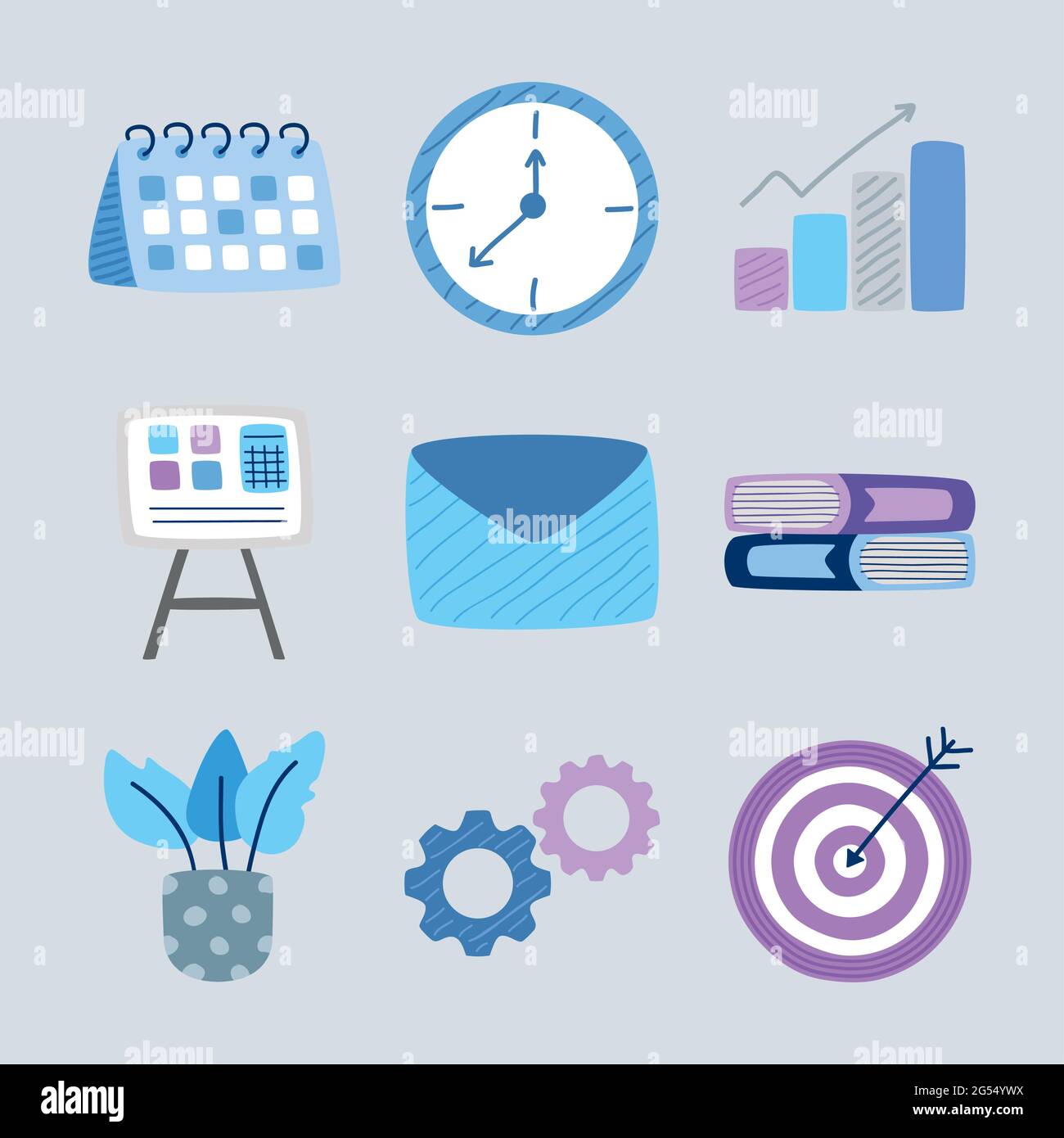Office and business icon set Stock Vector Image & Art - Alamy