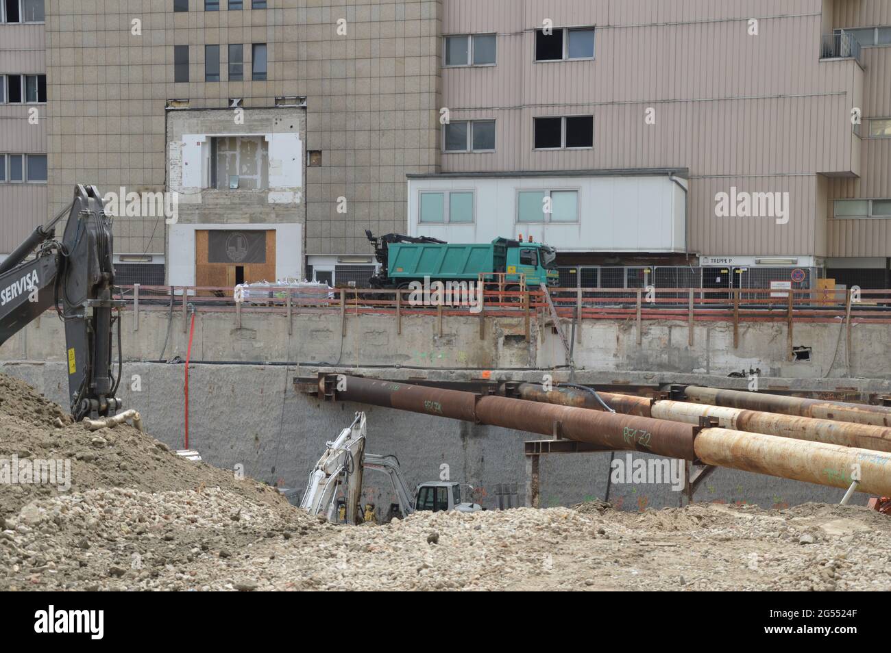 Fürst construction site at Kurfürstendamm in Berlin, Germany - 25 June ...