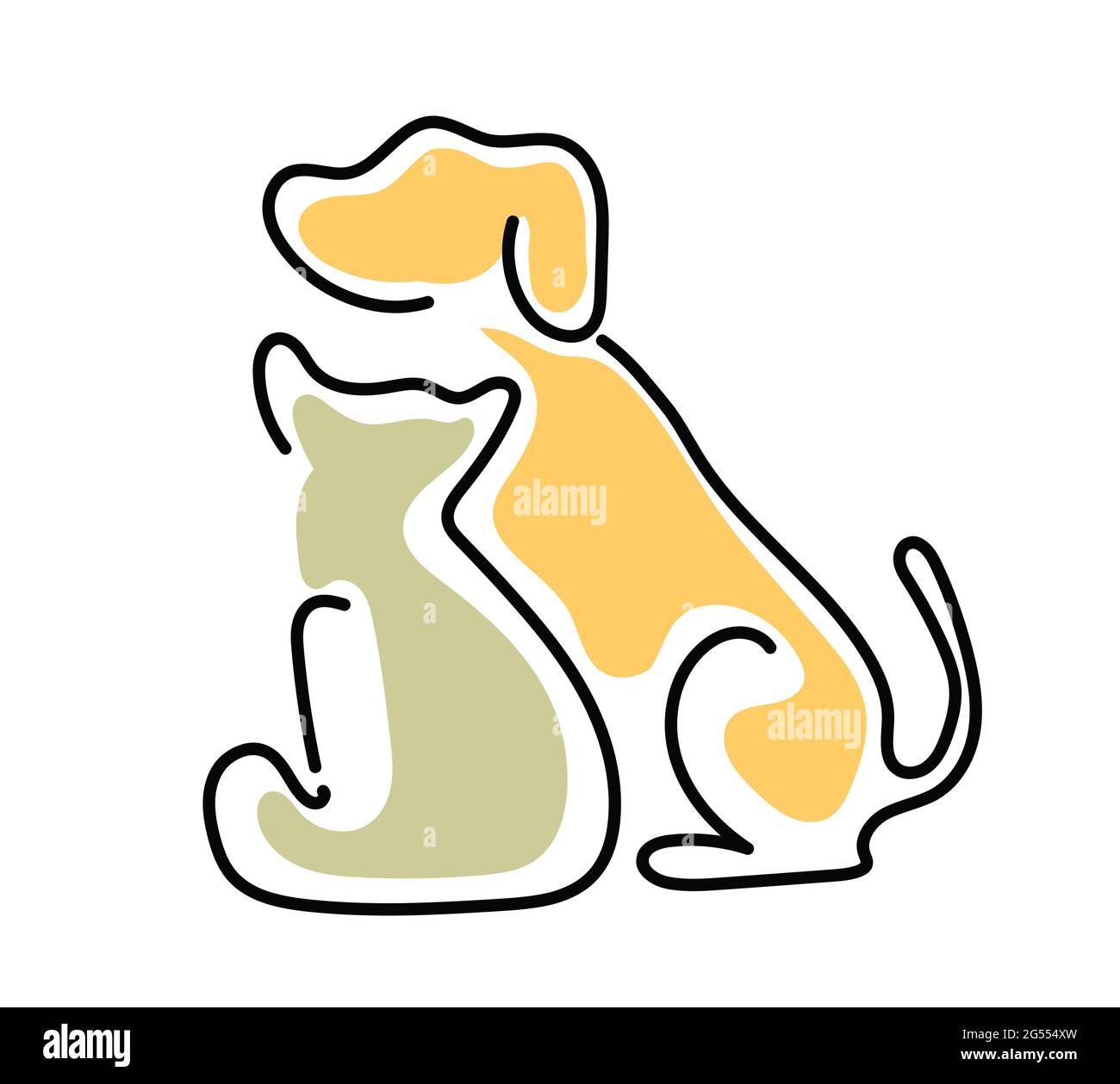 Cat and Dog Vector Stock Vector Image & Art - Alamy