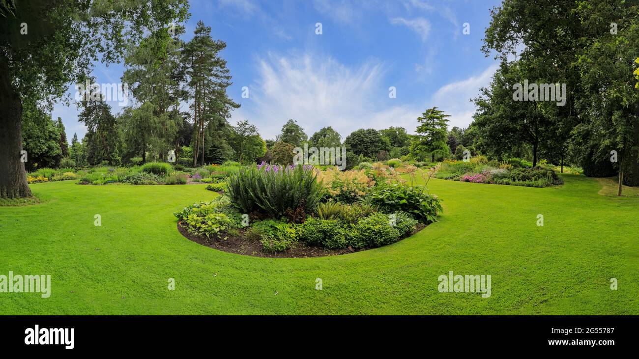 Panorama shot of Bressingham Steam & Bressingham Gardens, a steam ...
