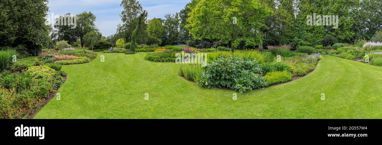 Panorama shot of Bressingham Steam & Bressingham Gardens, a steam ...